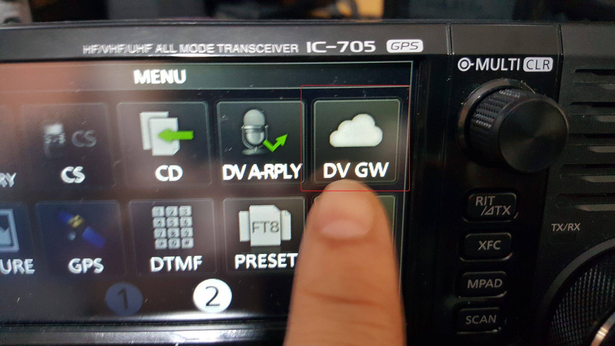 ICOM IC-705 Terminal mode – DMR Türkiye